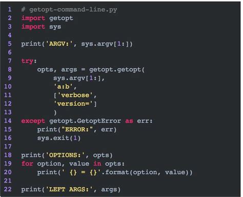 python 模塊 getopt 命令行參數解析 每日頭條