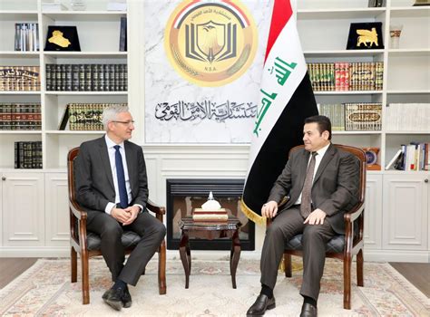 الأعرجي يعرب للسفير الألماني عن رغبة العراق بحل الأزمة الروسية