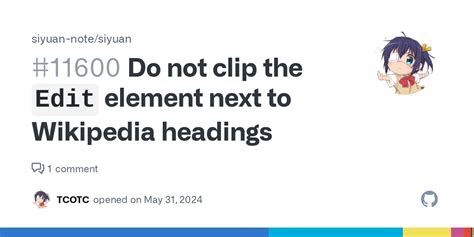 Do Not Clip The Edit Element Next To Wikipedia Headings Issue