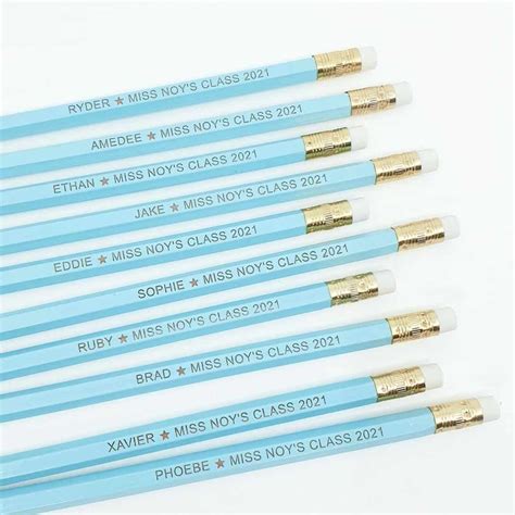 Laser Engraved Pencils Custom Teachit Co