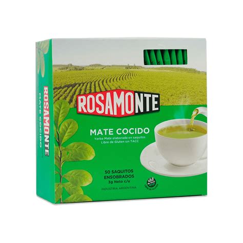 Rosamonte Mate Cocido 50 Bolsitas Mundo Mate
