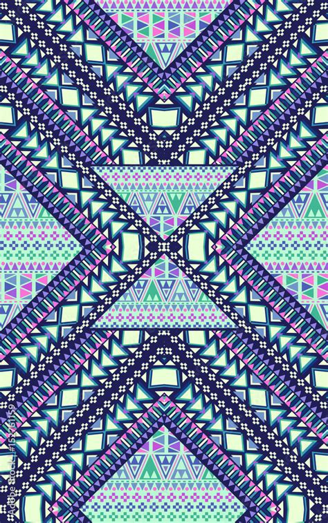 Cool Symmetrical Design Pattern ~ Seamless Vector Background Stock
