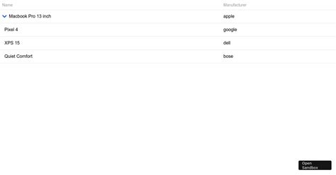 tree data codesandbox