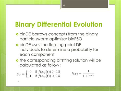 Ppt Differential Evolution Powerpoint Presentation Free Download