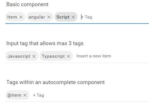 Tag Input Component For Angular 4 Ngx Chips Angular Script