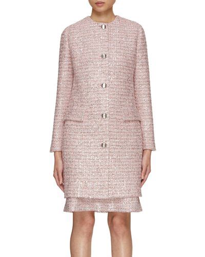 Pink St John Coats For Women Lyst