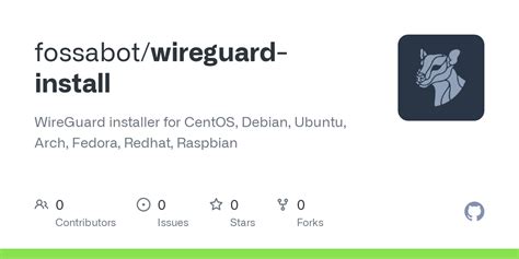 Github Fossabot Wireguard Install Wireguard Installer For Centos