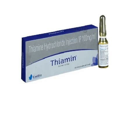 100mg Thiamine Hydrochloride Injection Packaging Size 2 Ml Vial At