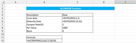 Accrintm Function Formula Examples How To Use Accrintm Wall