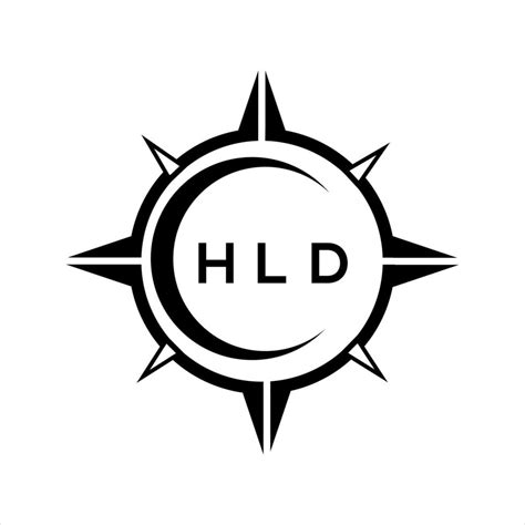 HLD Abstract Technology Circle Setting Logo Design On White Background