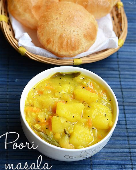 Poori Masala Recipe Potato Masala For Poori Raks Kitchen