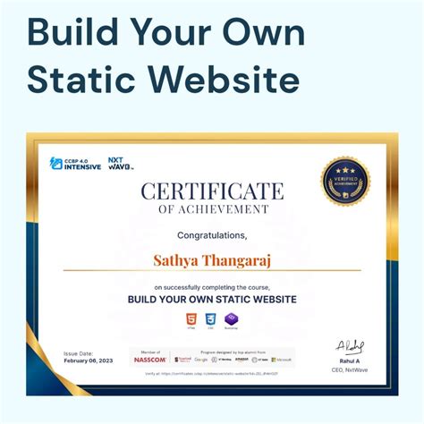 Sathya Thangaraj On Linkedin Ccbp4 Nxtwave Websitedevelopment