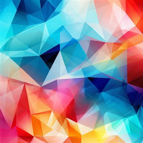 Abstract Geometric Polygonal Background Triangles And Lines Premium Ai Generated Image