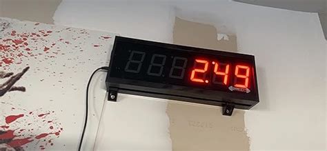 GymNext Flex Timer Home Edition Bluetooth App Controlled Wall Mounted 13 LED Gym Clock With