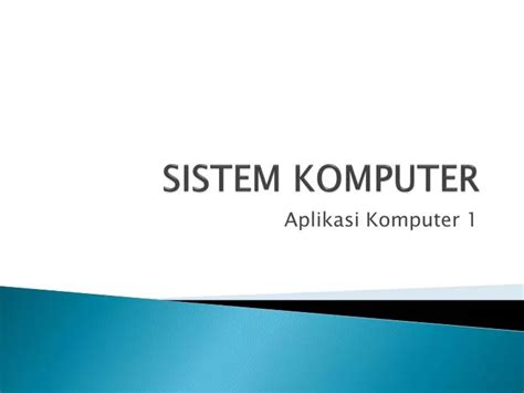 Sistem Komputer Ppt Homecare24