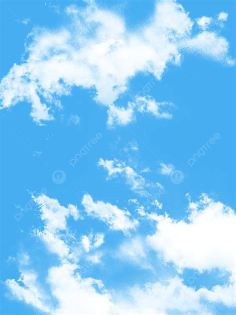 푸른 하늘 흰 구름 하늘 투명한 구름 배경 배경 화면 및 일러스트 무료 다운로드 Pngtree