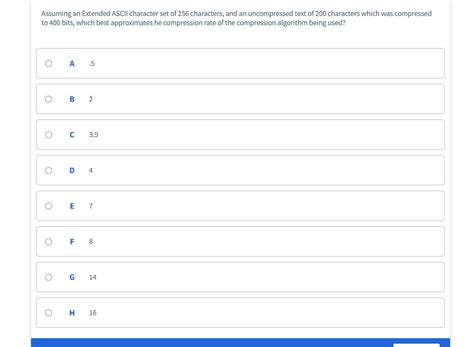Assuming An Extended Ascii Character Set Of 256