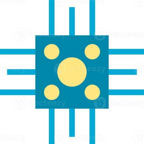 Blue Chip Cpu Icon 38367378 Png