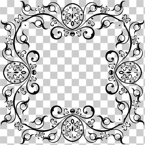 Free Svg Floral Rectangular Border Nohatcc