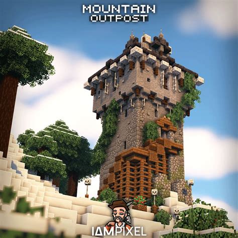 Mountain Outpost I Made Minecraft Castle Minecraft Castle Designs