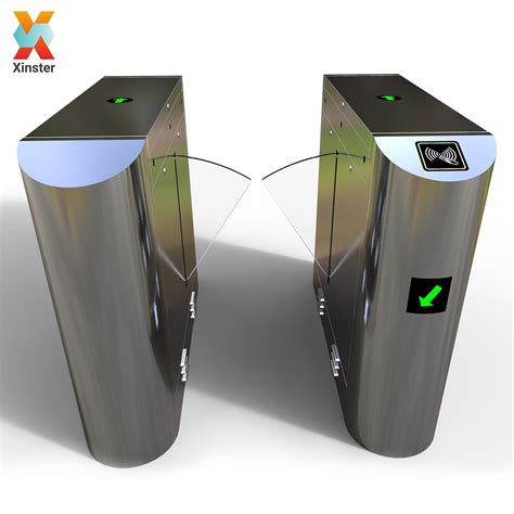 Gym Access Control Flap Barrier Gate Steel Automatic Infrared Automatic