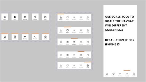 Bottom Navigation Bar With Variants Figma
