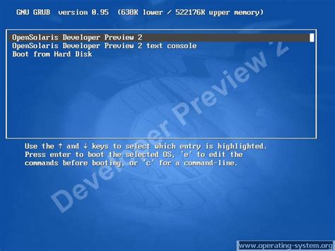 Operating System Screenshot Sun Opensolaris Preview2 01