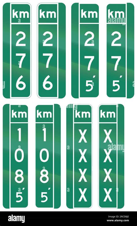 Metric Road Sign Cut Out Stock Images And Pictures Alamy