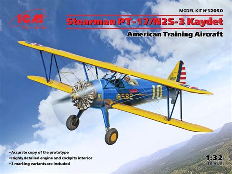 ICM Stearman PT 13 N2S 2 5 Kaydet 1 32 Build Review Scale Modelling Now