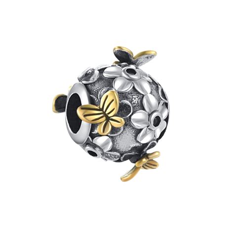 Kwiaty I Motyle Charms Do Pandora Moda Trusky
