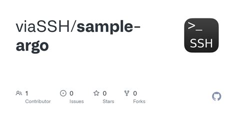 GitHub ViaSSH Sample Argo