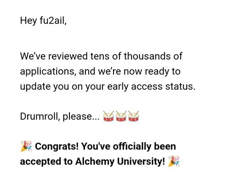 Fuzail Kazi 🥑 On Linkedin My Application Got Accepted At Alchemy