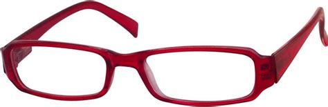 Red Rectangle Glasses 224318 Zenni Optical