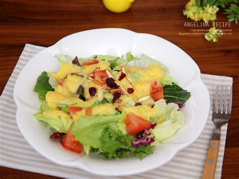 새콤달콤 맛있는 양상추샐러드 드레싱 만드는법~ 네이버 블로그