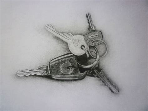 Charlotte S Artwork This Is A Drawing Of A Set Of Keys From A Pizza