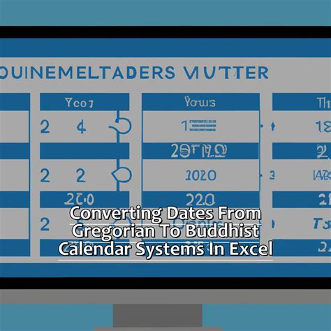 converting between buddhist and gregorian calendar systems in excel