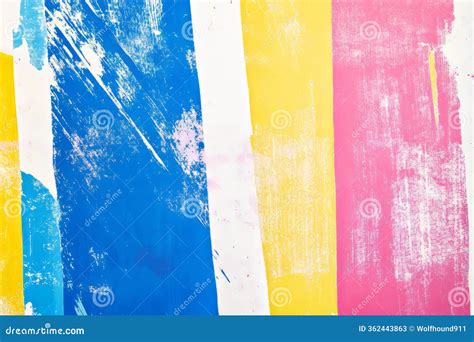 A Striking Risograph Print Background Featuring Overprinted Misaligned Layers Of Bold Blue Pink