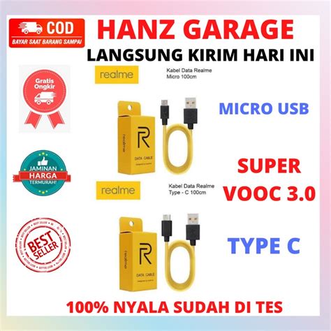 Realme Data Cable Original Type C Micro Usb Cable Fast Charging Yellow Meter Shopee Philippines
