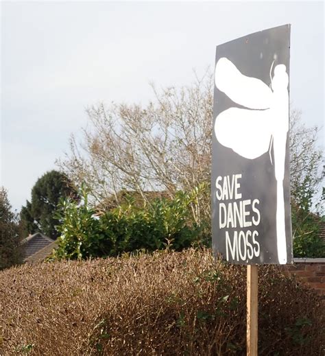 Local Residents Put Up Signs To Save Danes Moss Save Danes Moss