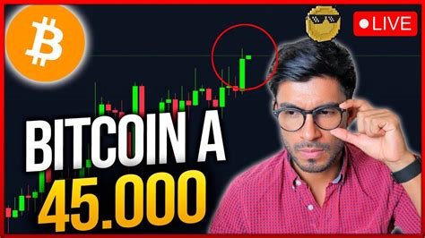 ANÁLISIS de BITCOIN VIERNES Nos VAMOS a 45 000 LIVE Ep 226 YouTube