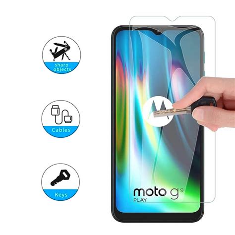 SDTEK Case For Motorola Moto G Play Glass Screen Protector Clear Gel Phone Cover