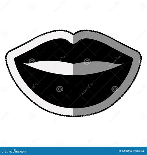 Female Mouth Cartoon Design Stock Vector Illustration Of Element