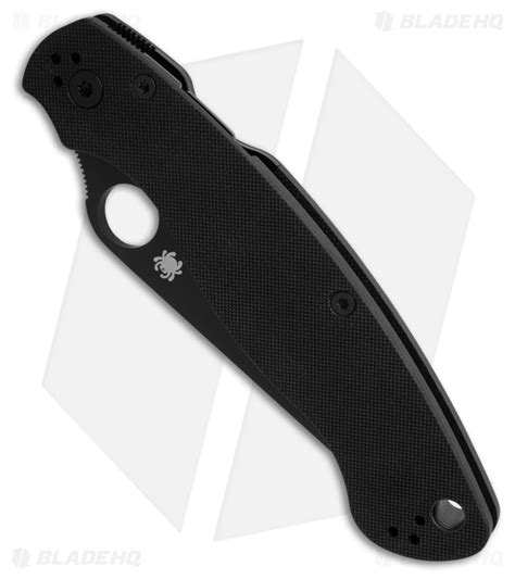 Spyderco Military 2 Black G 10 Black Serr Blade Hq