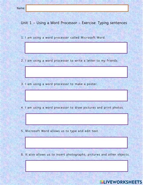 1905438 Word Processor Teacher Irni Liveworksheets
