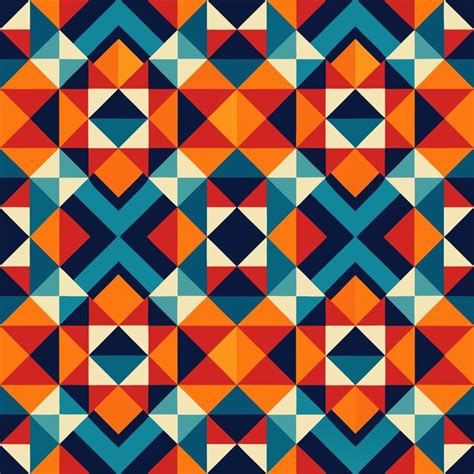 Abstract Geometric Seamless Pattern Vector Art And Illustration Premium Ai Generated Vector