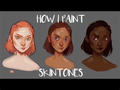 HOW I PAINT SKIN TONES YouTube Digital Painting Tutorials Youtube Art Photoshop Brushes Free