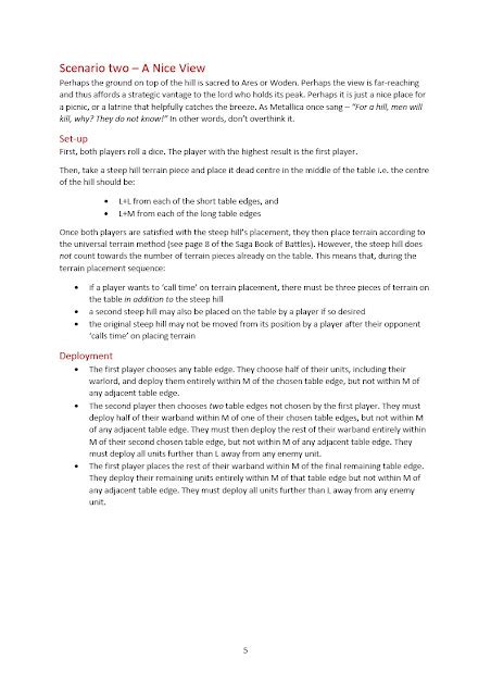 OldSarges Wargame And Model Blog SAGA Canberra Home Cooked Scenarios