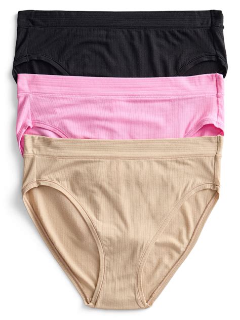 Joyspun Womens Ribbed Modal High Cut Brief Panties 3 Pack Sizes Xs