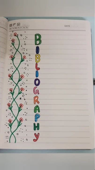 Assignment Project Border Design Bibliography ☘️🌼projectdesign