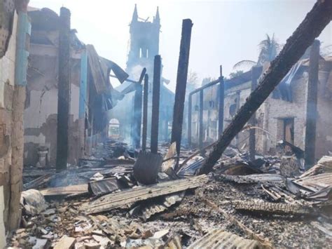 Army Burns Catholic Church And Convent To The Ground In Myanmar
